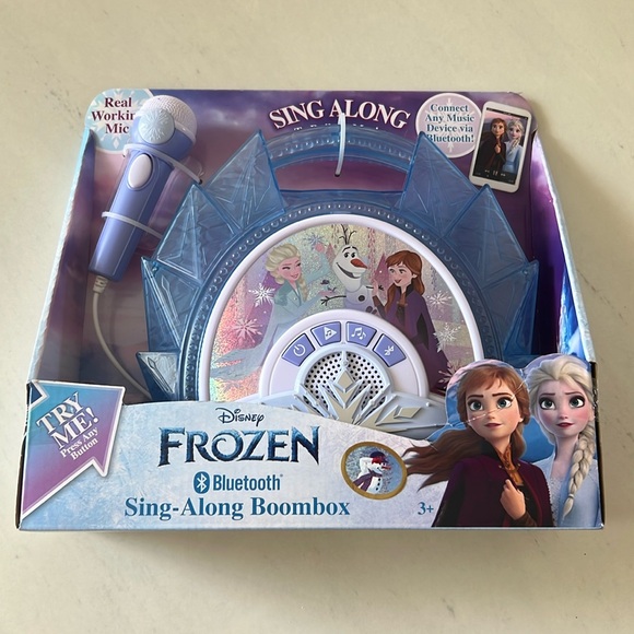 Disney | Toys | Disney Frozen Bluetooth Singalong Boombox | Poshmark